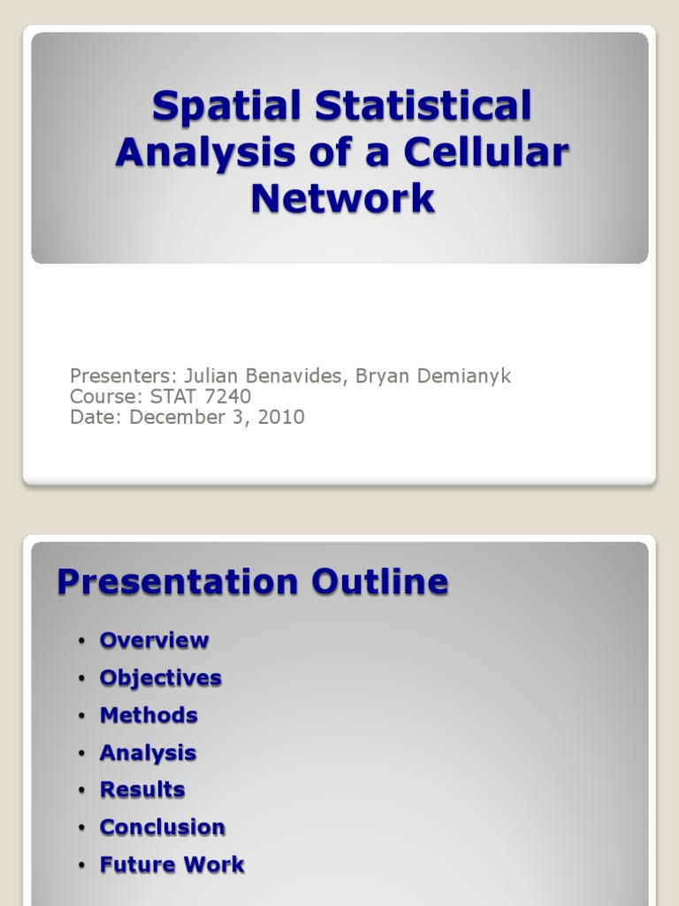 Spatial Statistics Presentation - University of Manitoba | PDF ...