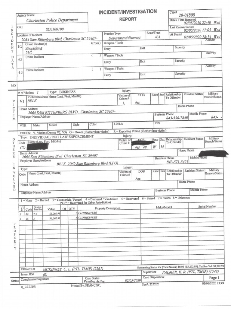 Charleston PD To Conduct Internal Review After Inmate Escapes Custody ...