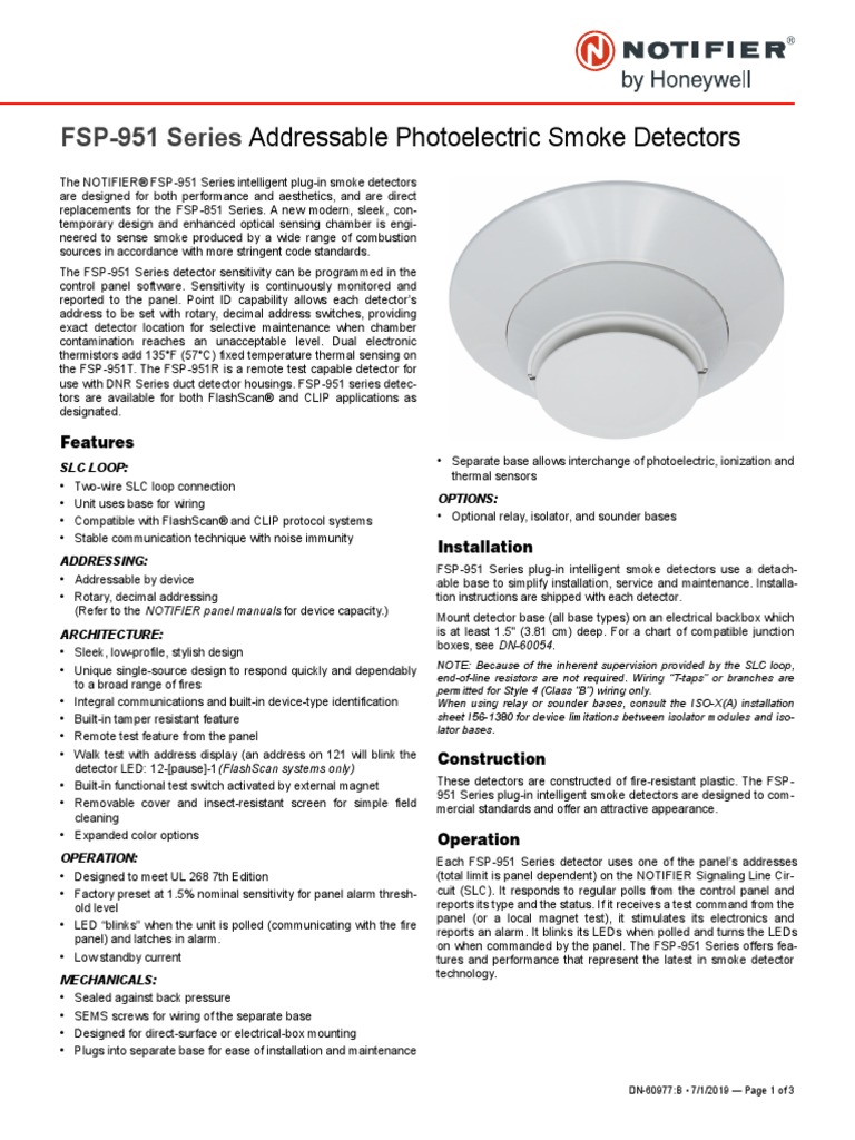 Catalogo Series 951 Control Fire Systems | PDF | Sensor | Electrical ...