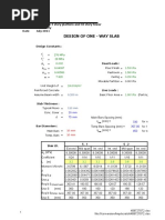 One Way Slab Design - NSCP 2015 | PDF