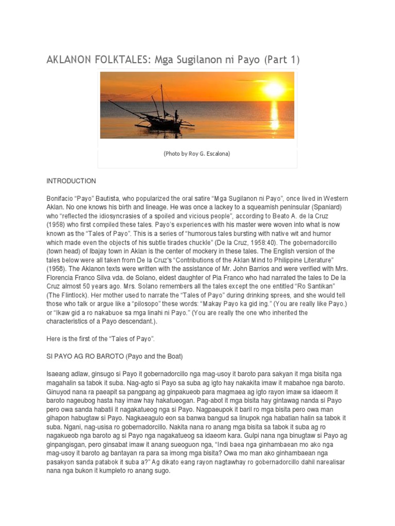 Akeanon Literature | Download Free PDF | Philippines