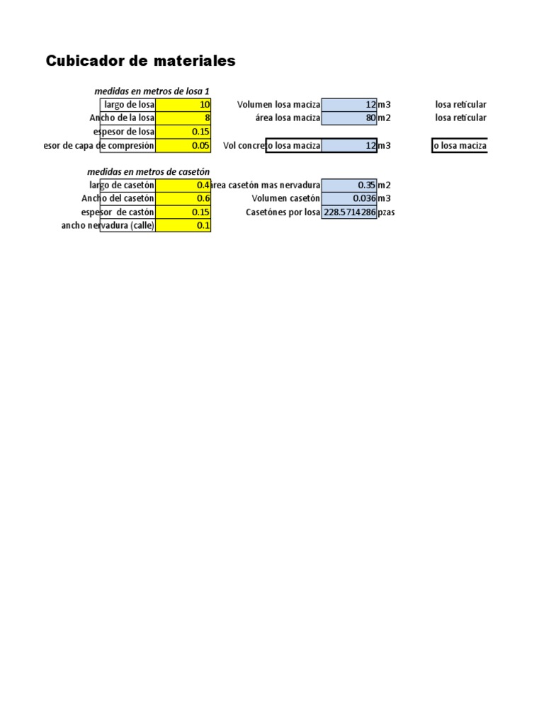 Cálculos Rápidos Planos Constructivos-CUS-COS-CAS | PDF