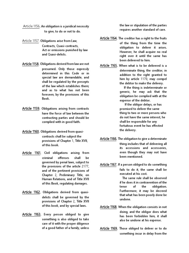 OBLICON by de Leon | PDF | Law Of Obligations | Ex Post Facto Law