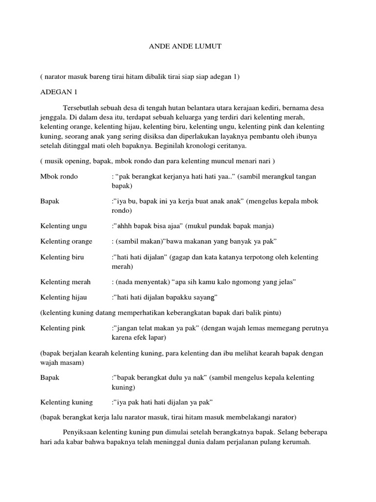 Ande Ande Lumut | PDF