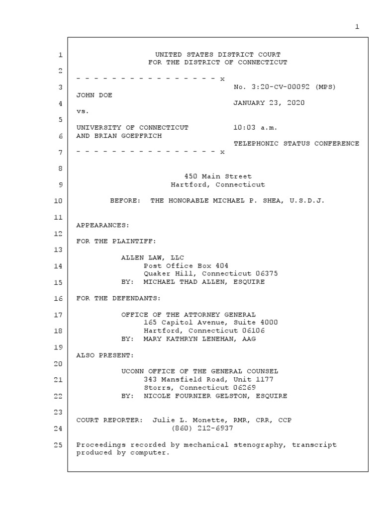 Judge Scolds UConn For Banning Witness Testimony That Could Undermine ...