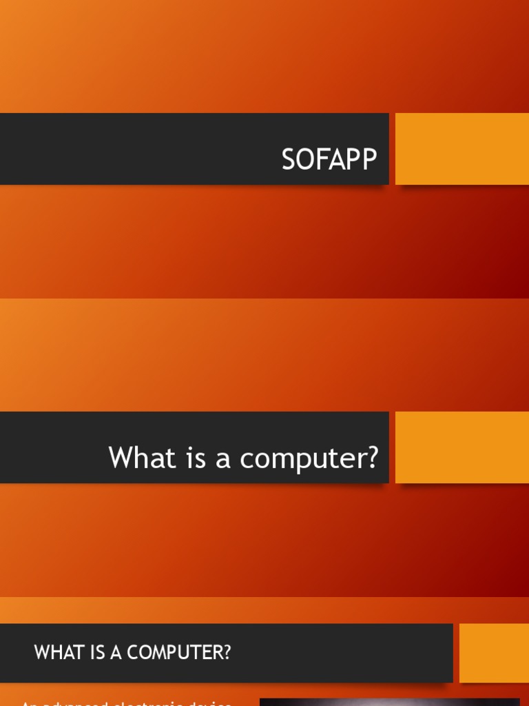 1ST Lesson in Sofapp | PDF | Computer Program | Programming