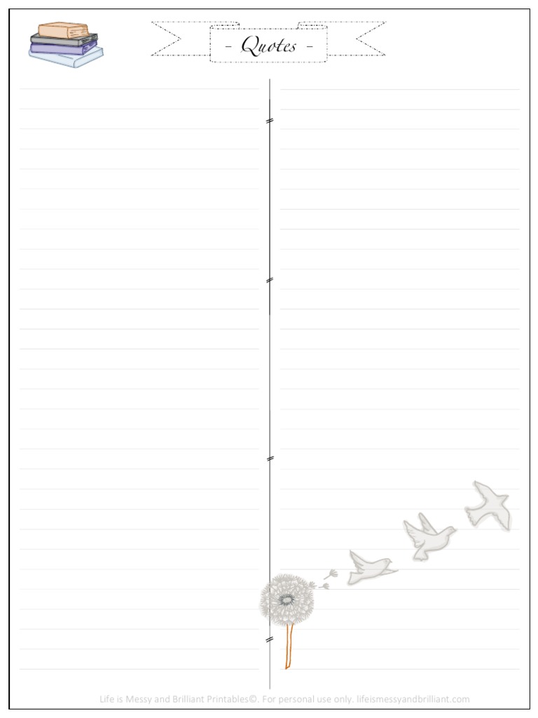 Free Bullet Journal Printable Quotes