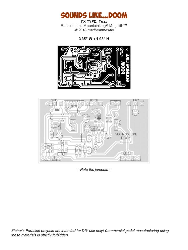 Sounds Like Doom | PDF | Printed Circuit Board | Electrical Components