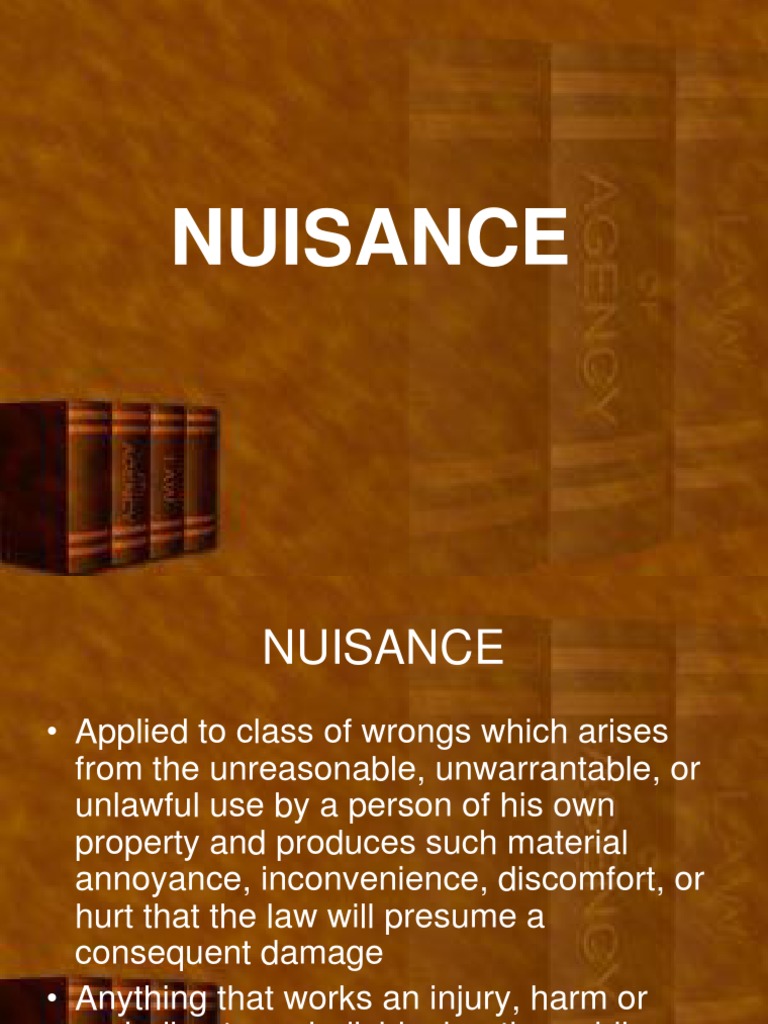 Nuisances | PDF | Nuisance | Negligence