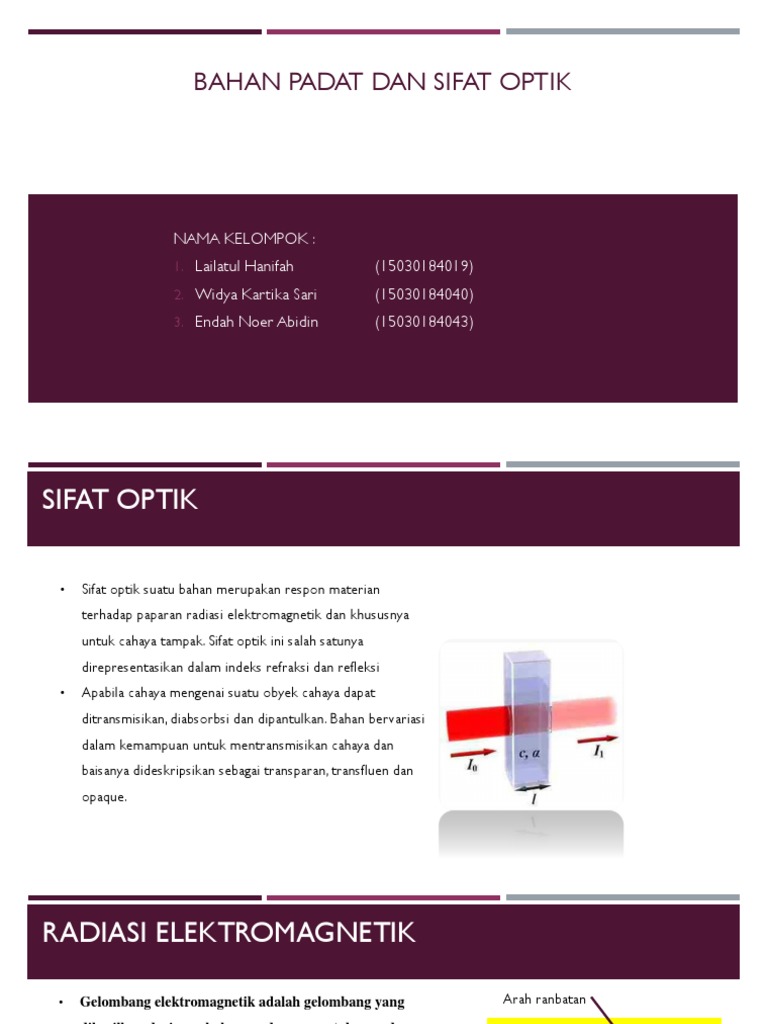 Sifat Opaque dalam Bahan Padat | PDF | Sains & Matematika
