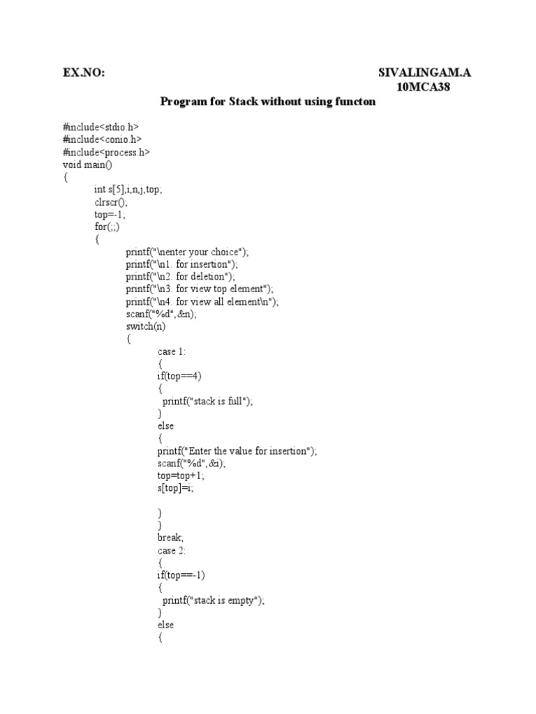 Circular Queue Program C Without Functions | PDF | Queue (Abstract Data ...