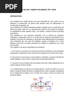 Diseño de La Cercha Tipo Howe | PDF | Braguero | Elementos arquitectónicos