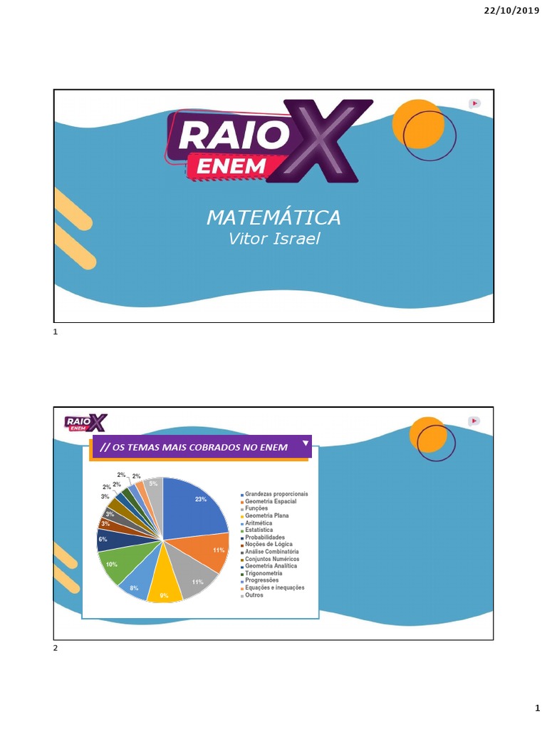 Matemática - Raio X - Vitor Israel | PDF | Triângulo | Geometria