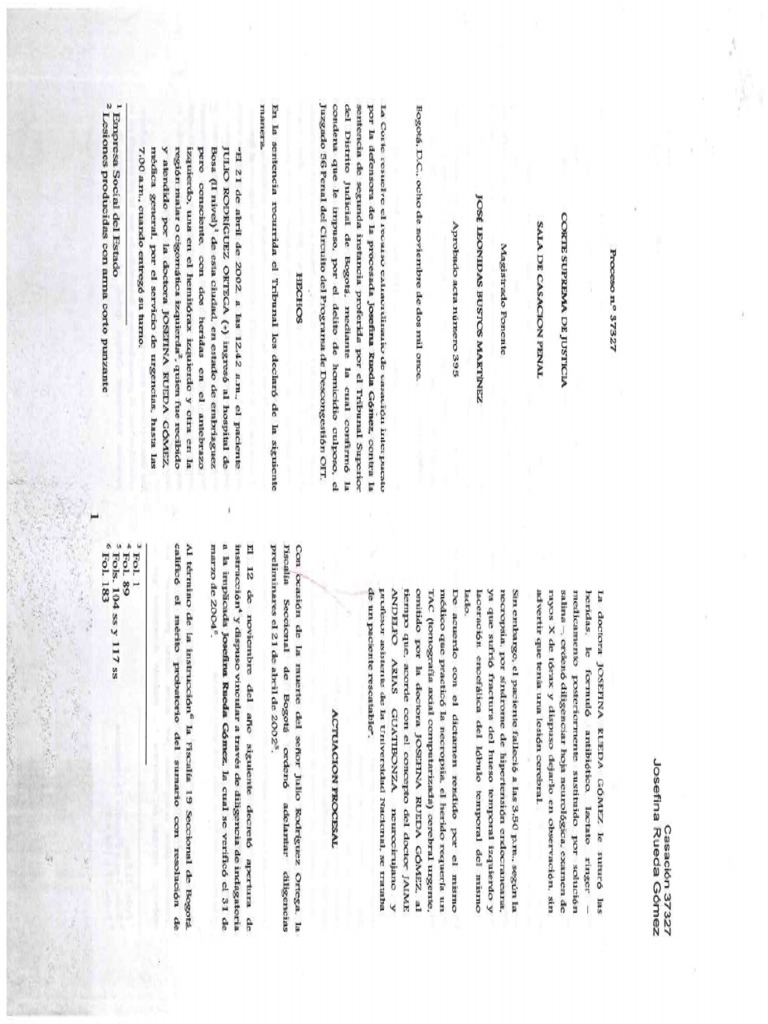 CSJ 37327 MG Paciente TEC Embriagado | PDF