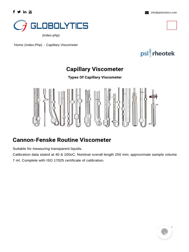 Type of Visco Capillary PDF | PDF | Materials Science | Liquids