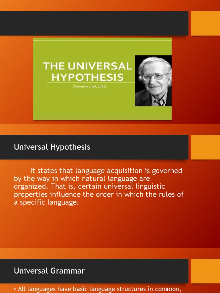 Universal Theory Presentation | PDF