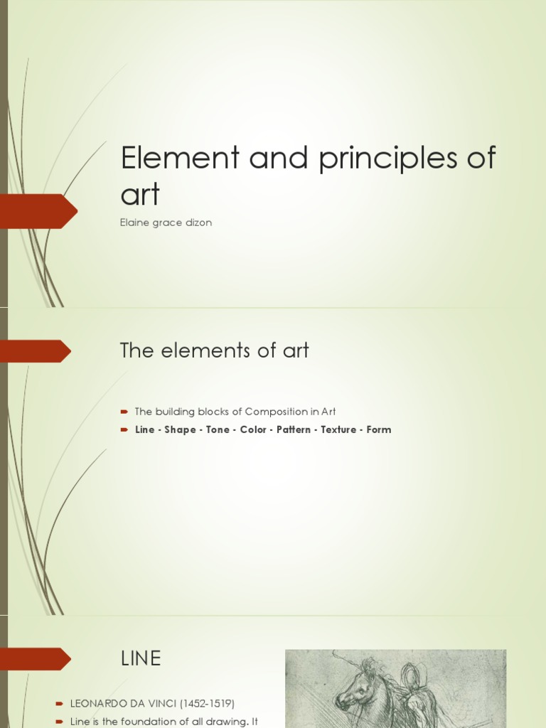 Element and Principles of Art | PDF | Composition (Visual Arts) | Shape