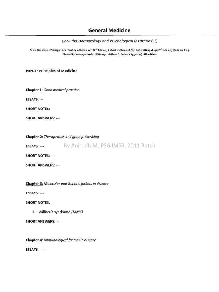 General Medicine PDF | Download Free PDF | Respiratory Diseases | Hiv/Aids