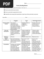 Rubrics-Poster Making | PDF