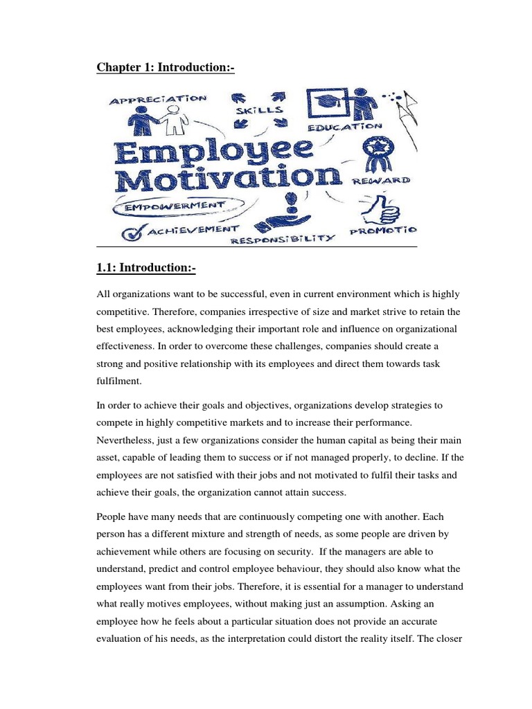 Employee Motivation Project Report | PDF | Motivation | Motivational