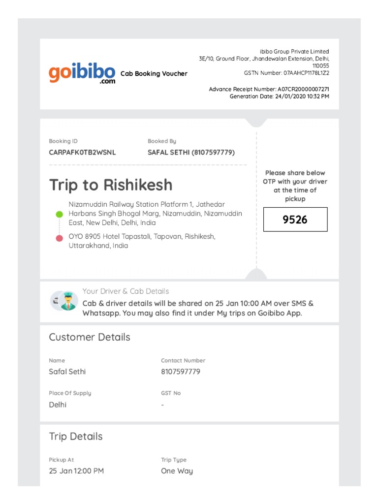 Goibibo Document | PDF | Taxicab | Services (Economics)