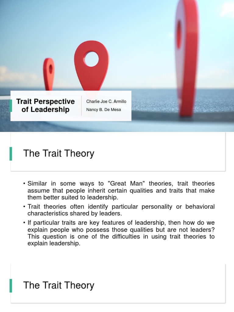 Trait Theory in Leadership Explained | PDF | Genius | Heredity