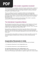 History of Cooperative Movements | PDF | Cooperative | Business