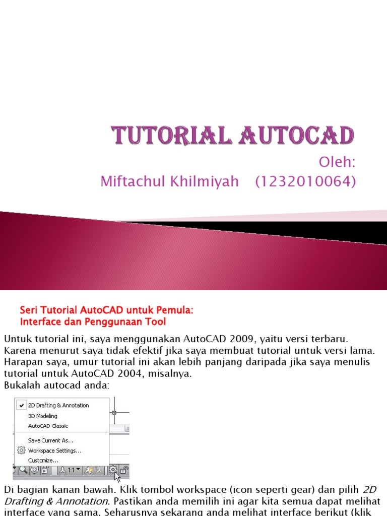 Tutorial Autocad + 3d | PDF