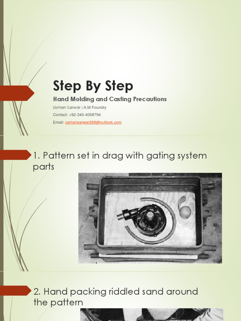 Molasses Sand Hand Moulding Process Step by Step | PDF