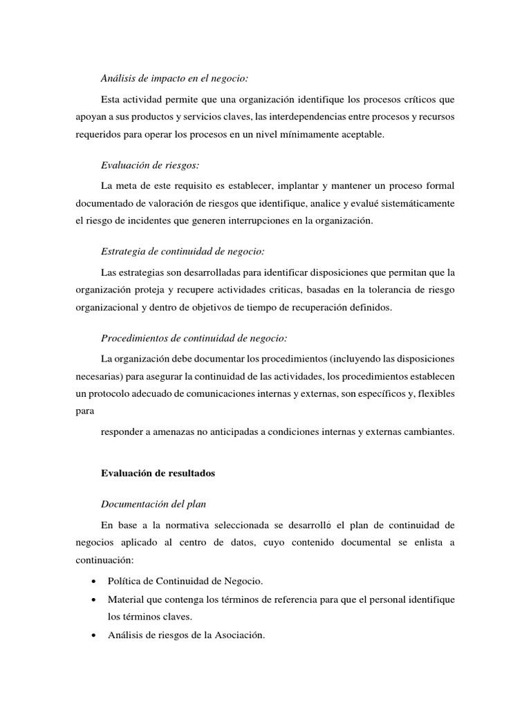 Análisis de Impacto en El Negocio | PDF