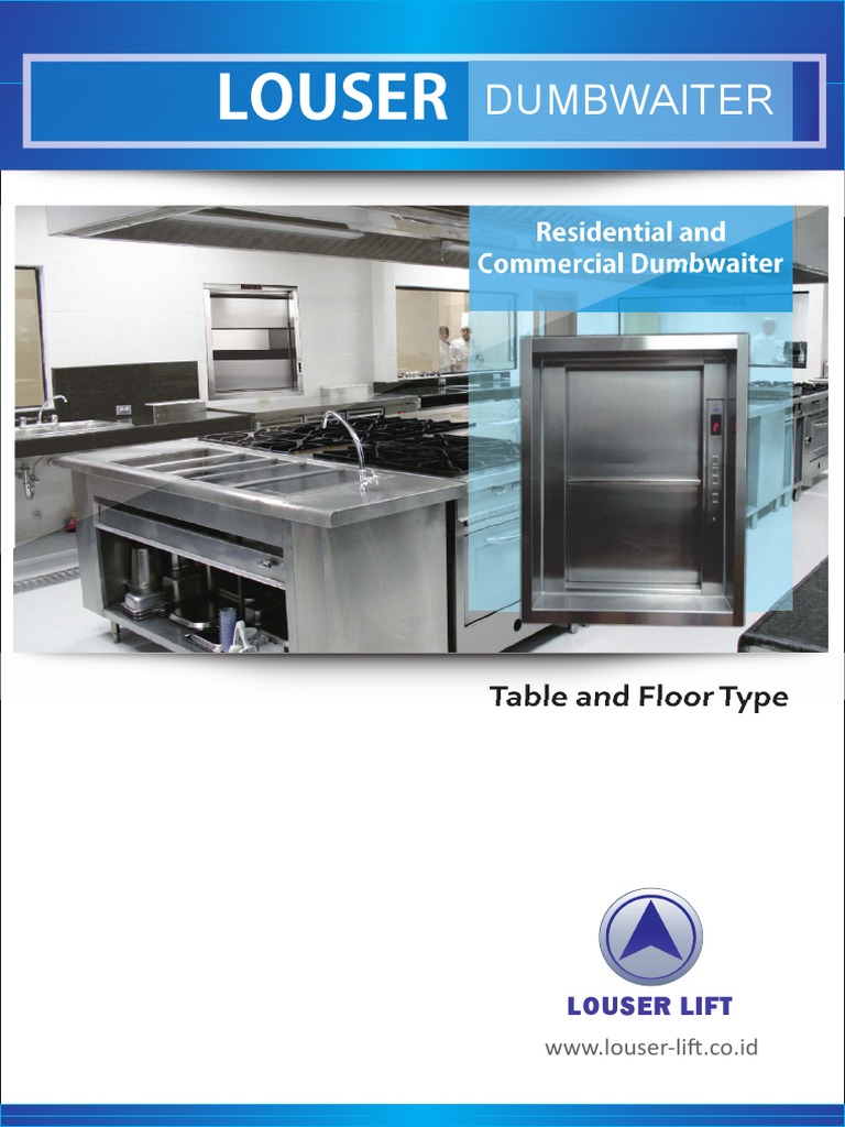 Louser Dumbwaiter Specifications Guide | PDF | Elevator | Electrical ...