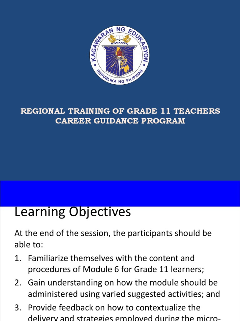 MODULE 6 Career Guidance Grade 11 | PDF | Value (Ethics) | Mental Health