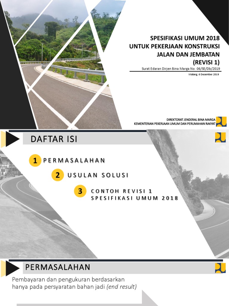 SPEK UMUM 2018 REV. 1 (Presentasi 6 Des 19 - 5) | PDF
