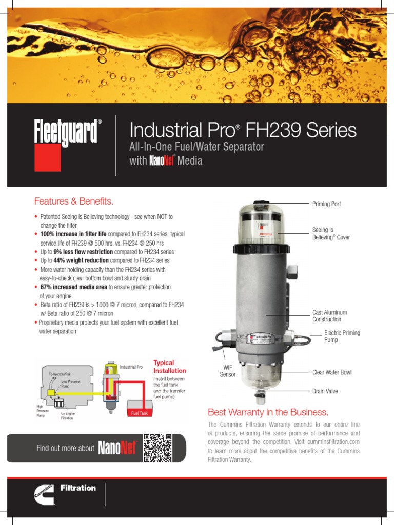 Fleetguard - FH239 (Brosure) | PDF | Cummins | Machines
