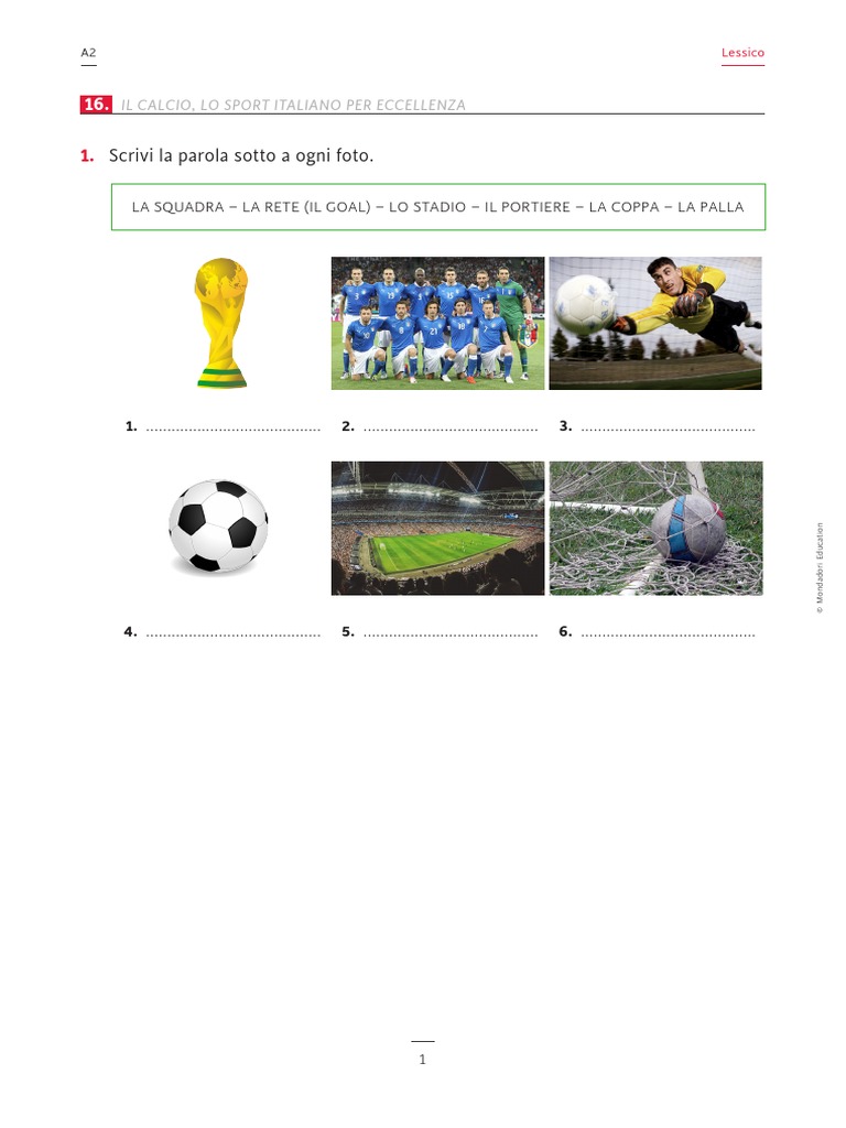 A2 - Lessico - 16.pdf CALCIO DIMITRI | PDF