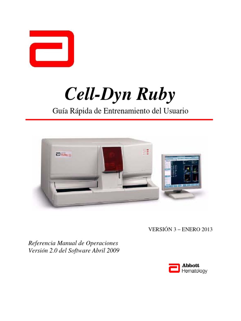 Guia Rapida Cell-Dyn Ruby | PDF | Citometría | Leucocito