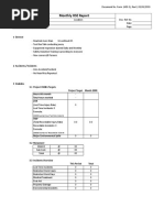 HSE Monthly Report | PDF | Safety | Occupational Safety And Health