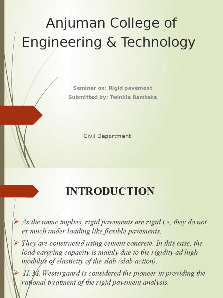 Anjuman College of Engineering & Technology | PDF | Road Surface | Concrete