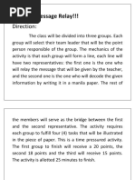 Pass the Message Game Mechanics | PDF | Sports & Recreation | Games ...