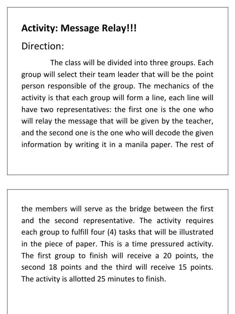 Message Relay | PDF