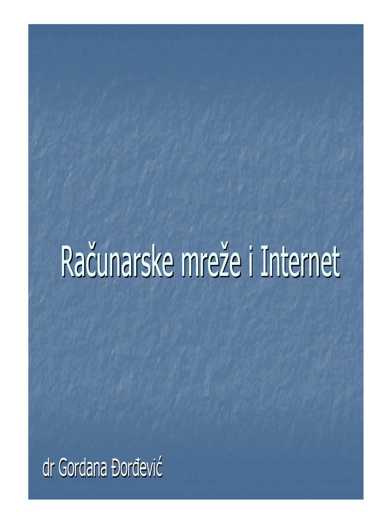 Menadzerski-Is-Racunarske Mreze I Internet PDF | PDF