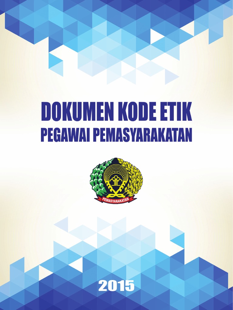 Buku - Dokumen Kode Etik Pegawai Pemasyarakatan PDF | PDF