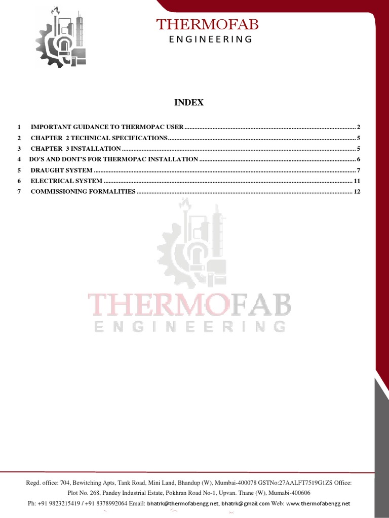 Hot Oil System General Installation Guidelines | PDF | Chimney | Pump