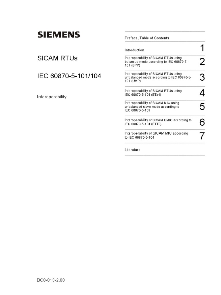 Iec 60870 5 101 104 Intop Acp Eng | PDF | Osi Model | Bit Rate