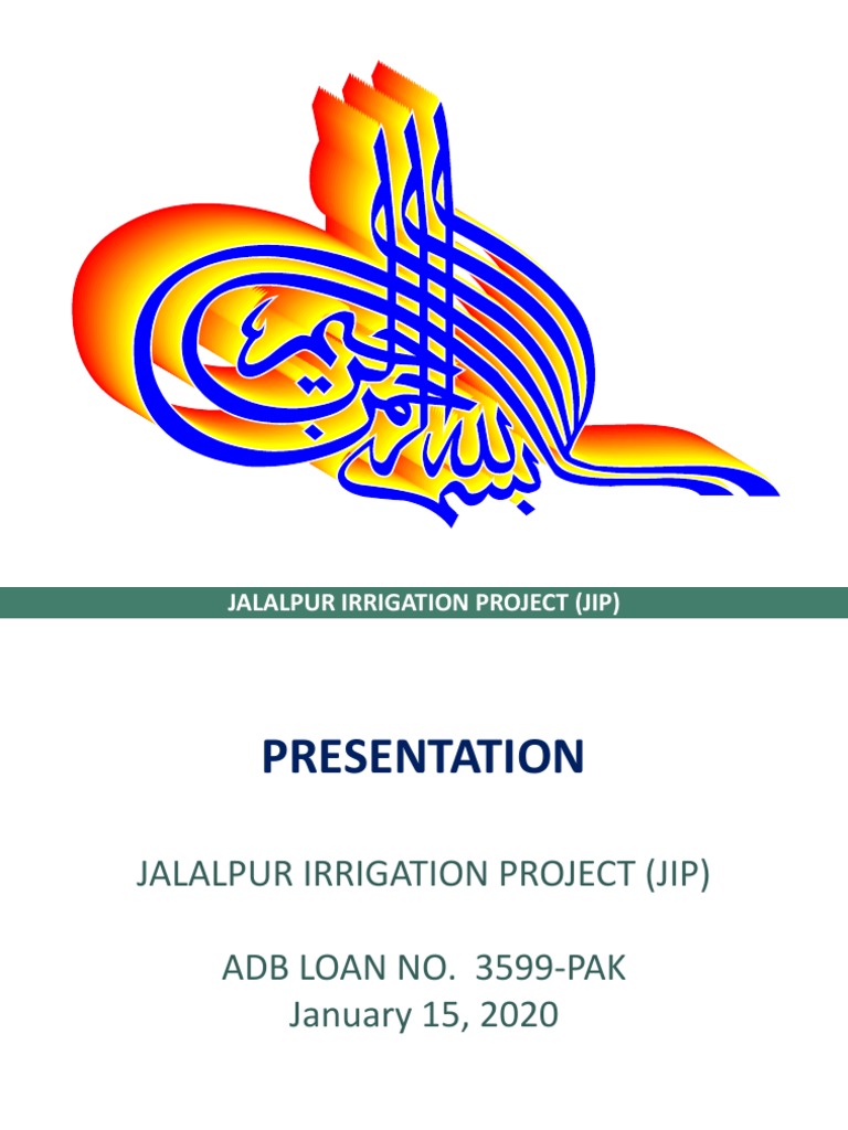 JIP - Presentation - 15-01-2020 | PDF | Asian Development Bank | Hydrology