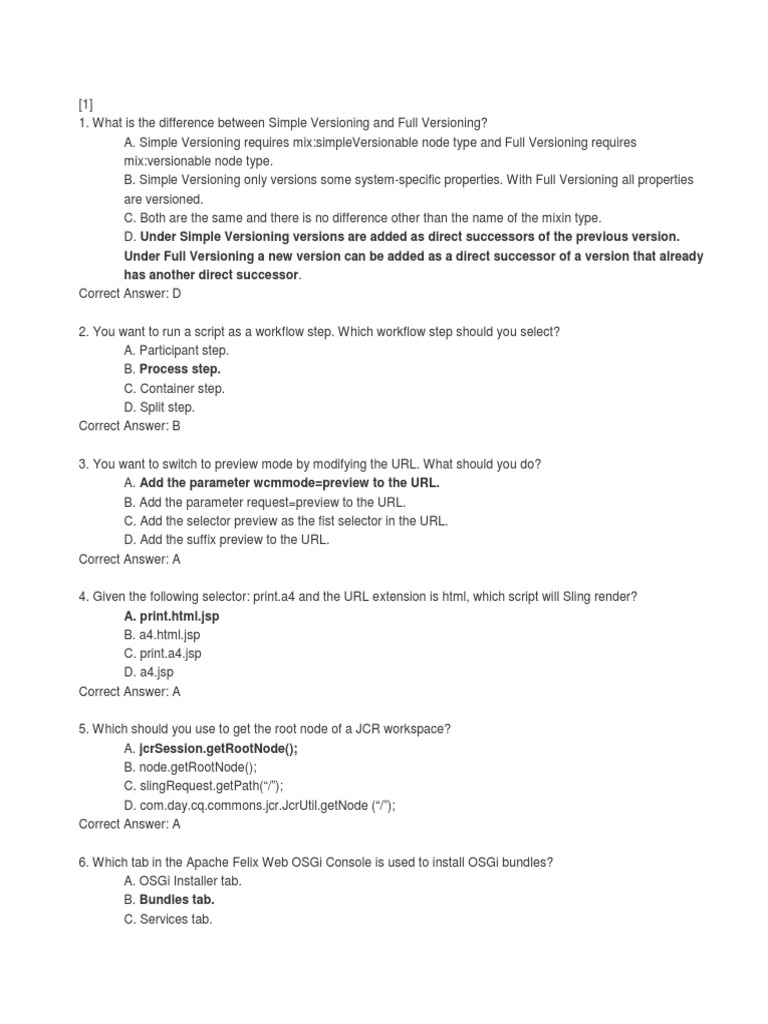AEM 6 Certification 2 | PDF | Java Server Pages | Web Server