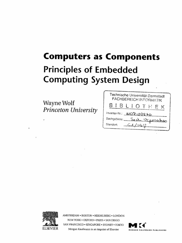 Computers As Components - Principles of Embedded Computing Systems Design PDF | PDF | Central ...