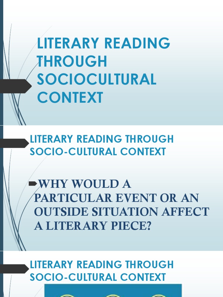 Literary Reading Through Sociocultural Context Pdf Queer Theory