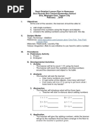 Lesson Plan Math Grade 1 | PDF | Teaching Mathematics | Behavior Modification