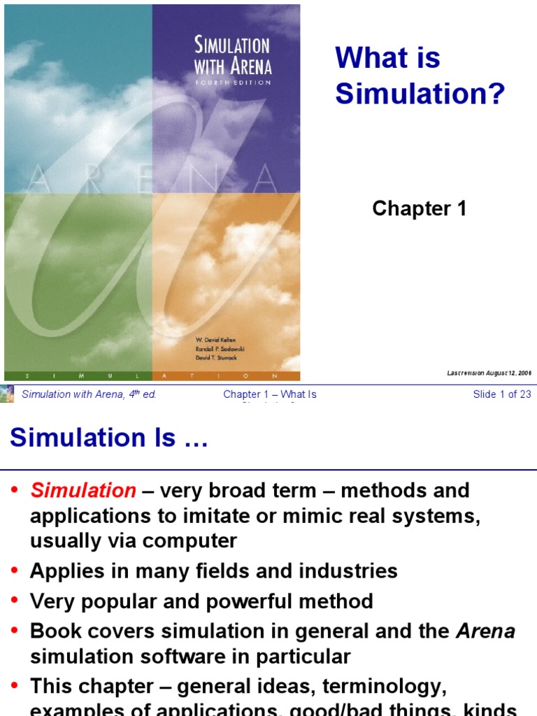 What Is Simulation?: Simulation With Arena, 4 Ed | PDF | Simulation ...